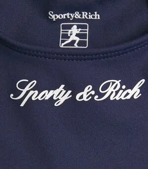 Sporty & Rich Signature Sports Bra - Navy