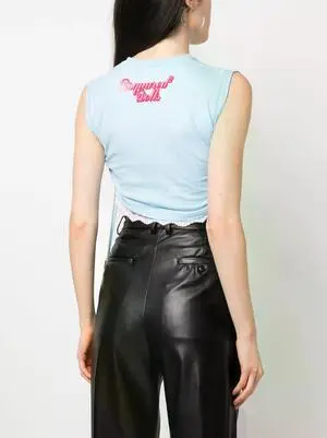 Dsquared2 Cropped T-shirt With Logo Print