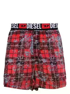 DIESEL® Logo-print Strap Boxers - Red