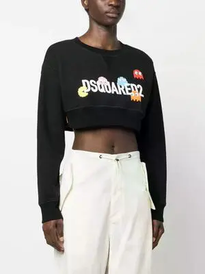 Dsquared2 Logo-print Cropped Sweartshirt