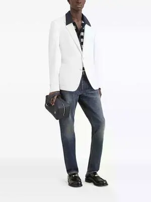 Dolce & Gabbana Dark Cotton Denim Trousers