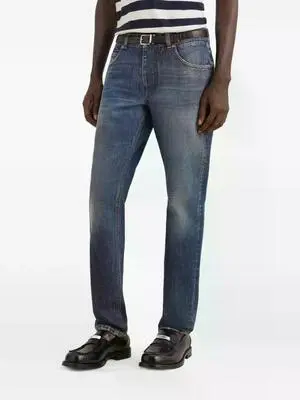 Dolce & Gabbana Dark Cotton Denim Trousers