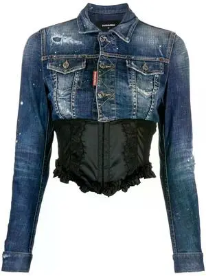 Dsquared2 Denim Bodice Jacket - Blue