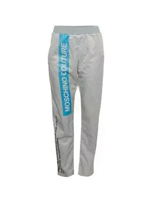 Moschino Logo Print Track Pants - Grey
