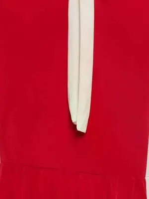 Red Valentino Ruffle-trim Midi Dress