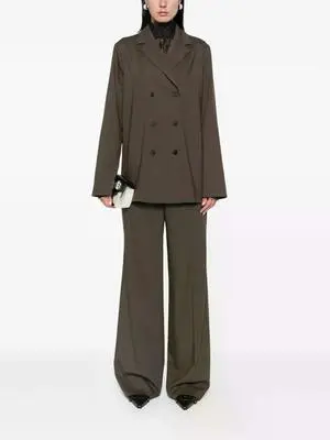 RÓHE Earth Virgin Wool Double-breasted Tailored Blazer