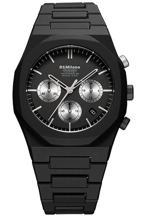 D1 MILANO Polychrono Chronograph Watch - Black
