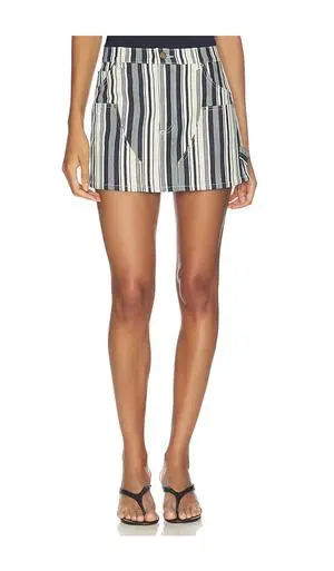 Renggli Cargo Stripe Skirt - Navy