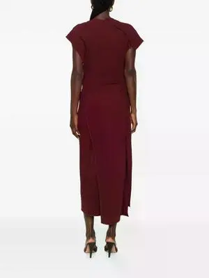Victoria Beckham Draped Asymmetric Midi Dress