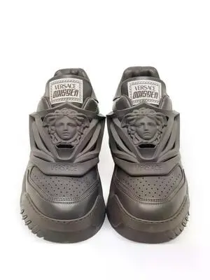 Versace Odissea Medusa-motif Leather Sneakers