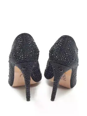 GINA Crystal Embellished Open-toe High Stiletto Sandals