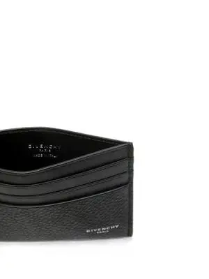 Givenchy Logo-print Grained Leather Card Holder