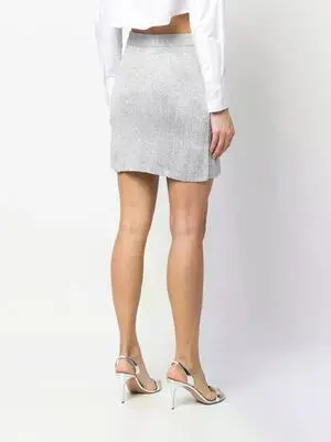 Alberta Ferretti Metallic-effect Mini Skirt