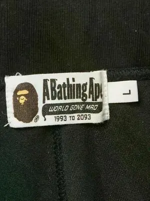 A BATHING APE Velvet 93 Appliqué Track Pants