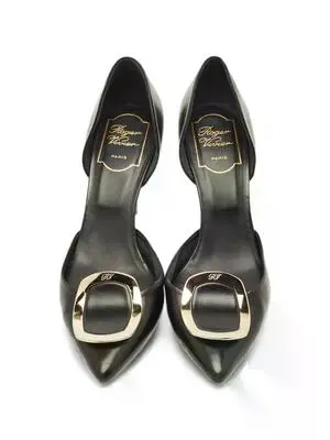 ROGER VIVIER Leather Buckled Stiletto Pumps