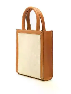 Celine Vertical Cabas Tote Satchel - Brown