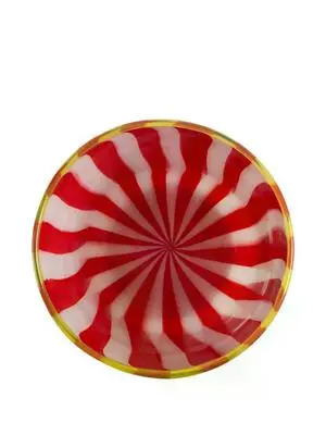 LISA CORTI Circus Striped Vase - Red