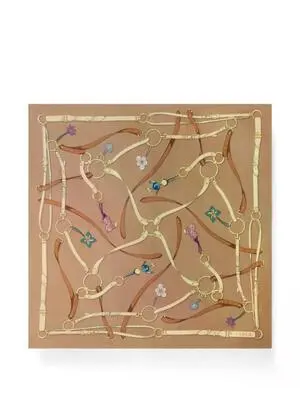Furla Tortona Carré Scarf - Neutrals
