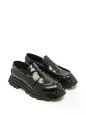 Alexander McQueen Leather Wander Loafers - Black
