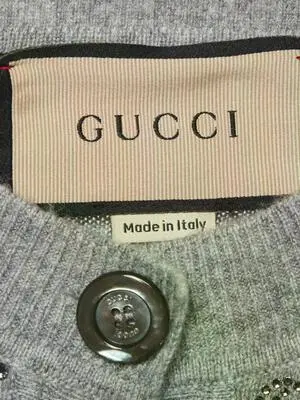 Gucci Embellished Monogram Cardigan