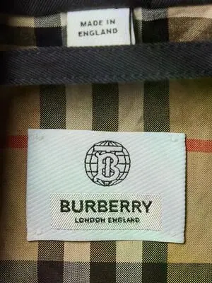 Burberry Single-breasted Hooded Coat