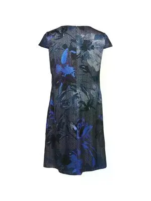 ARMANI Floral Print V-neck Midi Dress