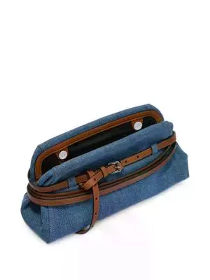 Moschino Belted Denim Clutch Bag