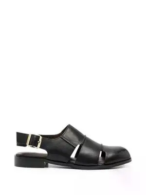 ADRIANNA FERETTI Buckle-fastening Caged Sandals - Black