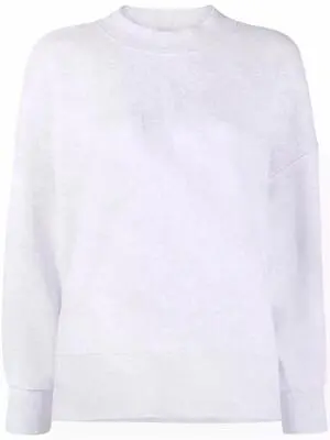 Palm Angels Cotton Logo Print Sweatshirt - Grey