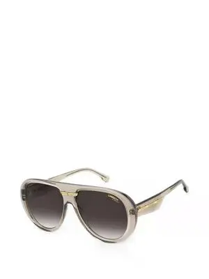 Carrera Eyewear Aviator Sunglasses With Tinted Lenses And Gold-tone Hardware - Grey