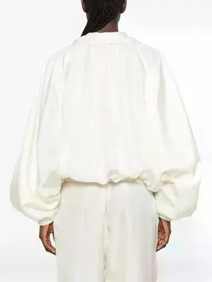 RÓHE Silk Blouson Jacket - Neutrals