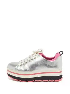 Prada Linea Platform Sneakers - Silver