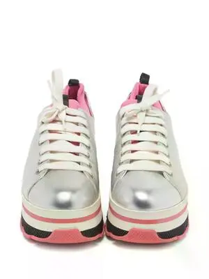 Prada Linea Platform Sneakers - Silver