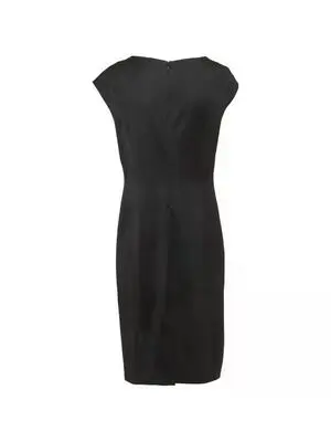 FERRAGAMO Bow Detail Midi Dress - Black