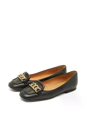 TOD'S Chain-link Leather Ballet Flats
