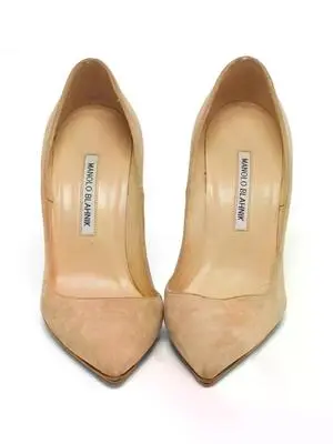 Manolo Blahnik Bb Pointed-toe Pumps - Neutrals
