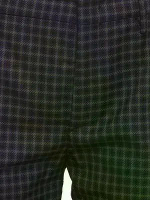 Prada Tailored Plaid Trousers