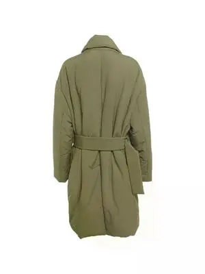 Off-White Double-breasted Belted Trench Coat