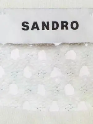 Sandro Sleeveless Maxi Dress With White Glass Embellishments