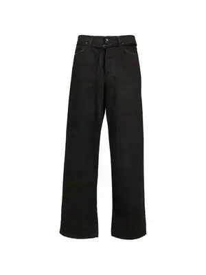 032C Wash Belted Straight Leg Jeans