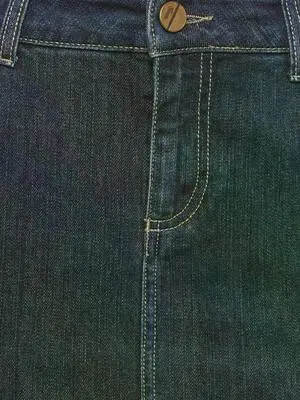 Gucci Logo-patch Denim Mini Skirt