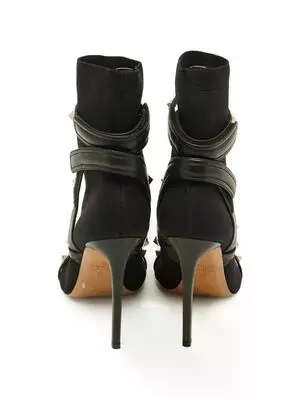 Valentino Garavani Rockstud Bodytech Ankle Boots - Black