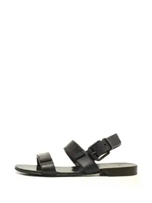 GIUSEPPE ZANOTTI Calf Leather Buckle-fastening Slingback Sandals