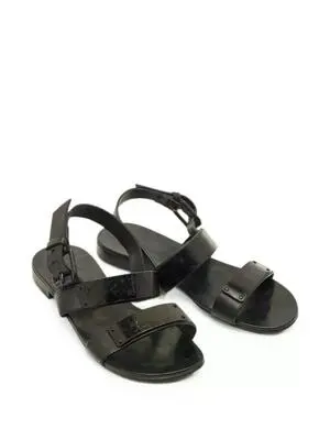 GIUSEPPE ZANOTTI Calf Leather Buckle-fastening Slingback Sandals