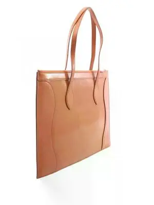 Celine Smooth Calfskin Flat Cabas Luggage Handbag