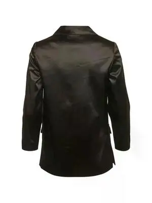 Dolce & Gabbana Satin Jacket With Leopard Lining