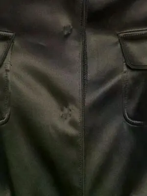 Dolce & Gabbana Satin Jacket With Leopard Lining