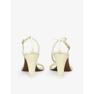 NEOUS Garnet Rope Leather Heeled Sandals - Bone
