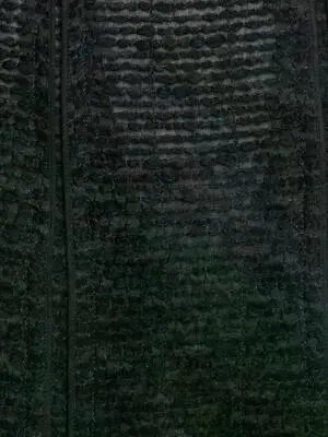 Prada Pleated Tweed Mini Skirt