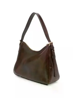 Prada Aimée Medium Leather Shoulder Bag - Brown